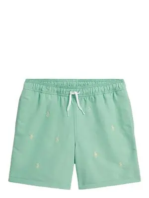 Ralph Lauren Traveler Polo Pony Swim Trunks - Celadon