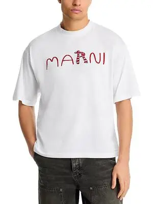 Marni Logo Tee - Lily White