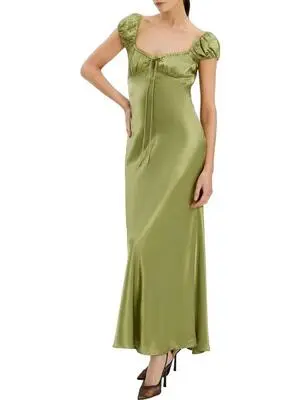 Bardot Stasia Satin Slipdress - Pistachio