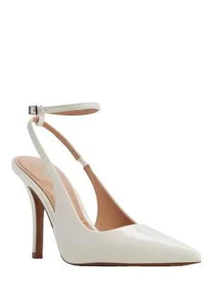 Aldo Nikoletta Pointed Toe Ankle Strap Pumps - Other White