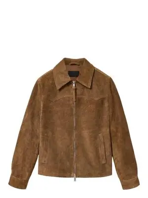 ALLSAINTS Suede Dellcot Jacket - Brown