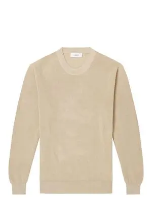 LARDINI Cotton Crewneck Sweater - Neutrals