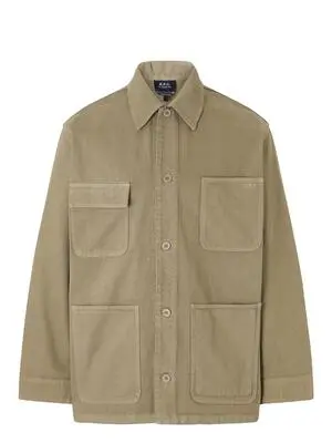 A.p.c. Denim Overshirt - Green