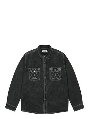PALACE Denim Western Over Shirt - Black