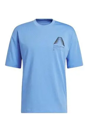 Adidas Ae Gfx Schematic T-shirt - Blue Fusion