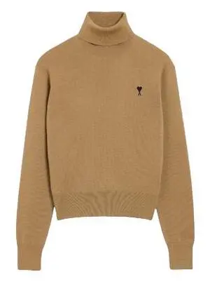 Ami De Coeur Turtleneck Sweater - Camel