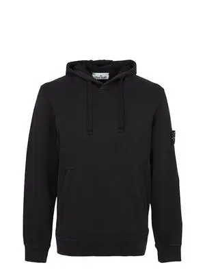 Stone Island Hooded Sweatshirt - Black