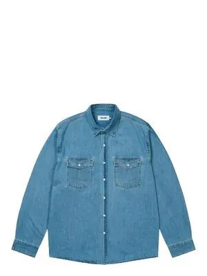 PALACE Denim Western Over Shirt - Stone Wash