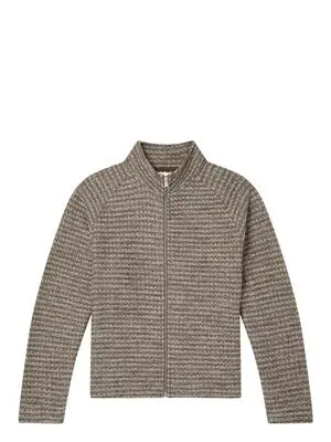 MFPEN Leisure Wool Zip-up Sweater - Brown