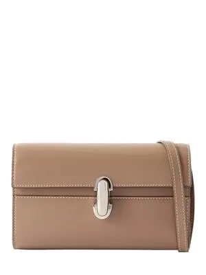 Savette Symmetry Mini Leather Shoulder Bag - Brown
