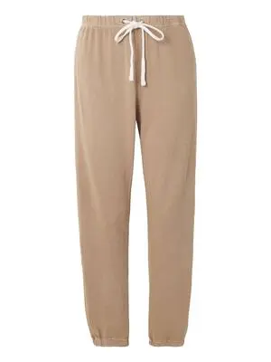JAMES PERSE Cotton Slim-Fit Track Pants Light Brown