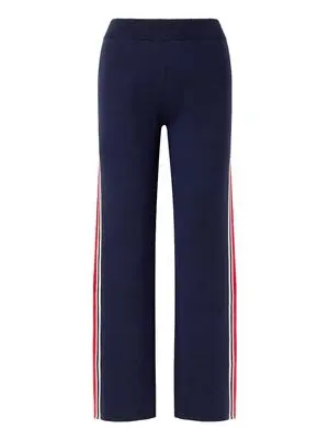 Fusalp Benada Striped Wool-blend Pants - Blue