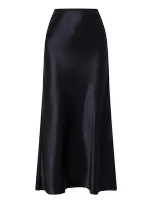 JOSEPH Isaak Silk-satin Maxi Skirt - Black