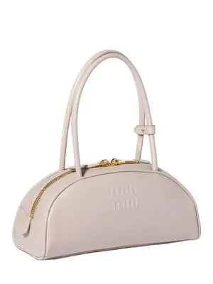 Miu Miu Beau Leather Bag - Pumice Stone