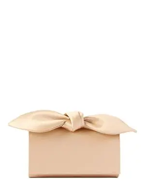 AQUAZZURA Bow Tie Mini Clutch - Gold
