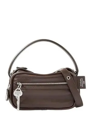 Acne Studios Camero Kit Embellished Leather Shoulder Bag - Brown