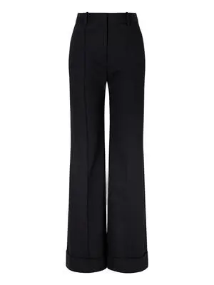 Adam Lippes Deeda High-rise Flared Jeans - Black
