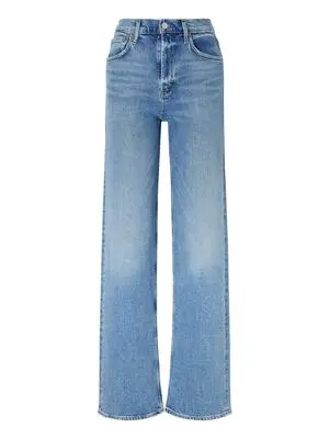 AGOLDE AGOLDE Ren High-Rise Straight-Leg Jeans Light Denim