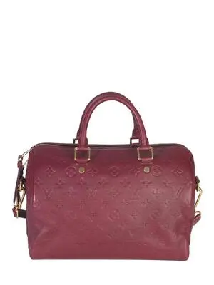 LOUIS VUITTON Monogram Empreinte Speedy Bandouliere 30 - Red