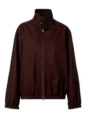 COURREGES Courrèges Cotton Twill Bomber Jacket - Brown