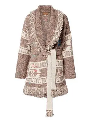 Alanui Written The Ocean Cotton Cardigan - Brown