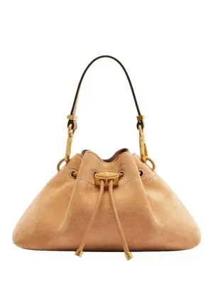 JIMMY CHOO Small Suede Tote Bag - Beige