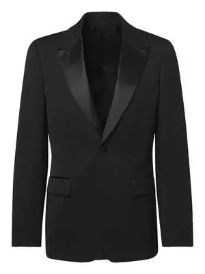 Burberry Wool Tuxedo Jacket - Black