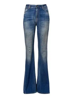 Acne Studios Distressed Flared Jeans - Blue