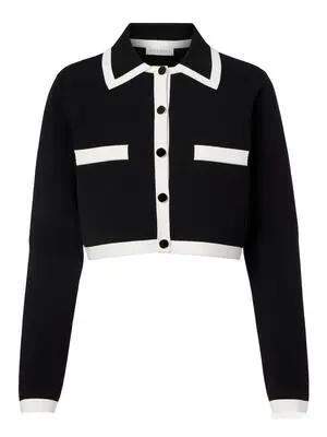 Nina Ricci Cropped Cardigan - Black