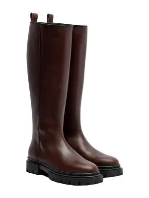 Staud Henry Leather Knee-high Boots - Brown
