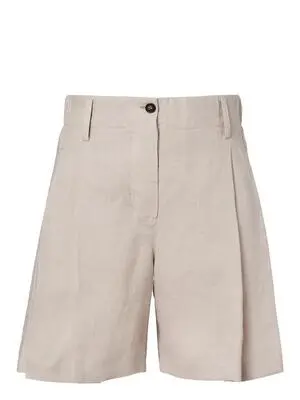 Brunello Cucinelli Linen Shorts - Beige