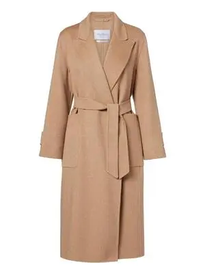 Max Mara Belted Camel Hair Coat - Beige