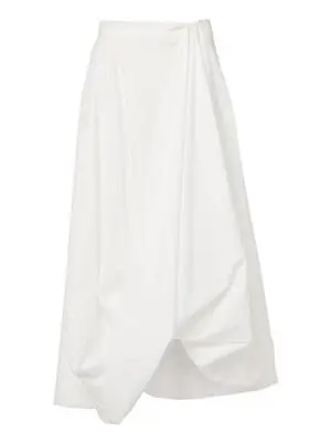 Brunello Cucinelli Cotton-blend Maxi Skirt - Neutrals