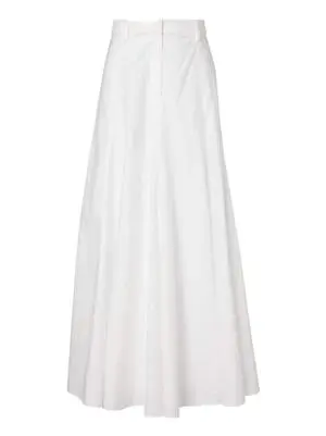 Brunello Cucinelli Cotton-blend Maxi Skirt - White