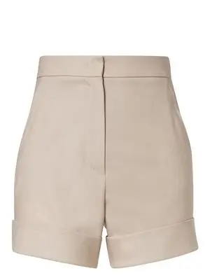 Max Mara Wool, Mohair, And Silk Shorts - Beige