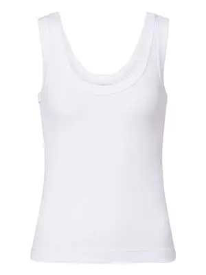 Brunello Cucinelli Cotton-blend Tank Top - White