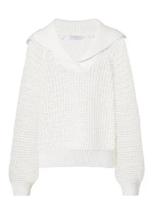 Brunello Cucinelli Cotton-blend Sweater - White