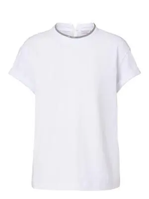 Brunello Cucinelli Cotton-blend T-shirt - White