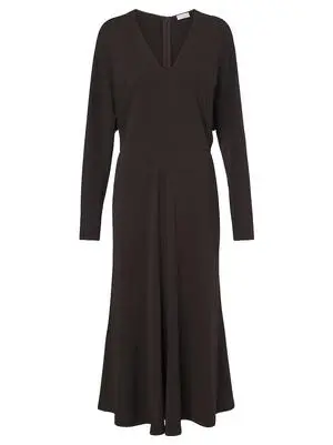 Brunello Cucinelli BRUNELLO CUCINELLI Monili Midi Dress Brown