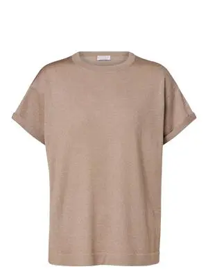 BRUNELLO CUCINELLI Cashmere And Silk-Blend T-Shirt
