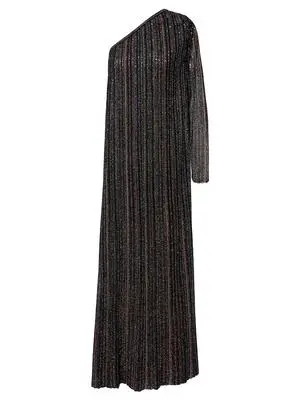 Missoni Chevron Lamé Maxi Dress - Brown