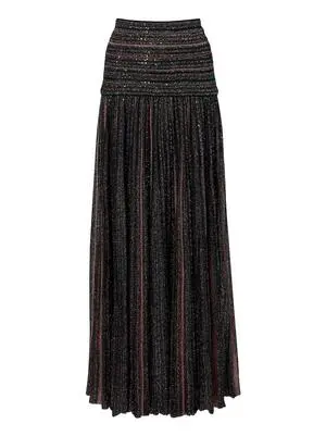 Missoni Sequined Lamé Maxi Skirt - Brown