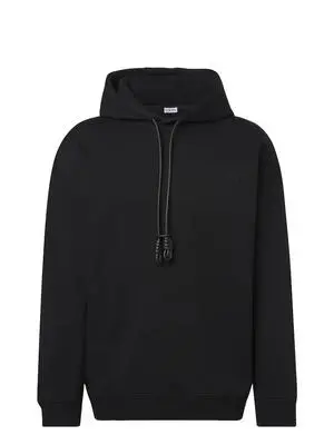 Loewe Anagram Cotton Jersey Hoodie - Black