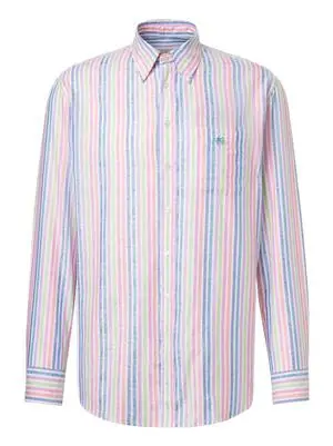 Etro Striped Cotton Shirt - Multicoloured