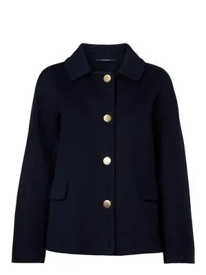 Max Mara Grazia Virgin Wool Jacket - Blue