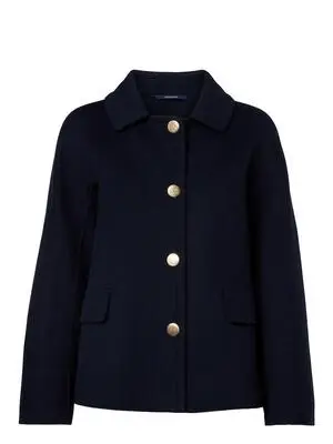 Max Mara Grazia Virgin Wool Jacket - Blue