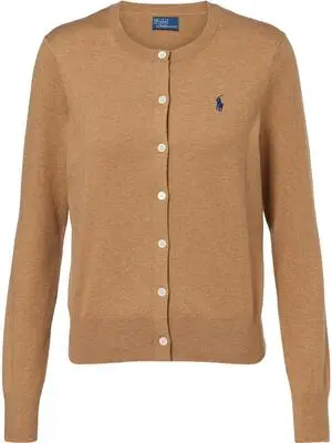 Polo Ralph Lauren Cotton-blend Cardigan - Beige