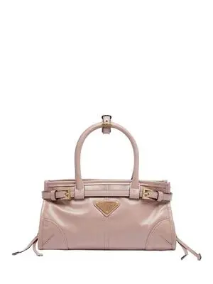 Prada Bonnie Mini Leather Top Handle Bag - Pink