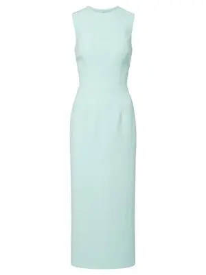 Safiyaa Jodi Crêpe Midi Dress - Blue