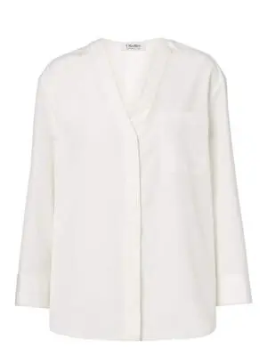 Max Mara Chicca Cotton Poplin Shirt - White